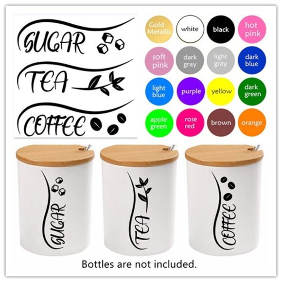 designMe.com | Kitchen | Kitchen Canisters Labels Set Of Tea Coffee ...